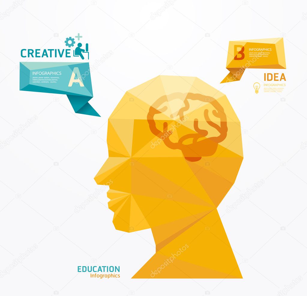 Head style infographic template Stock Vector Image by ©pongsuwan #39256927