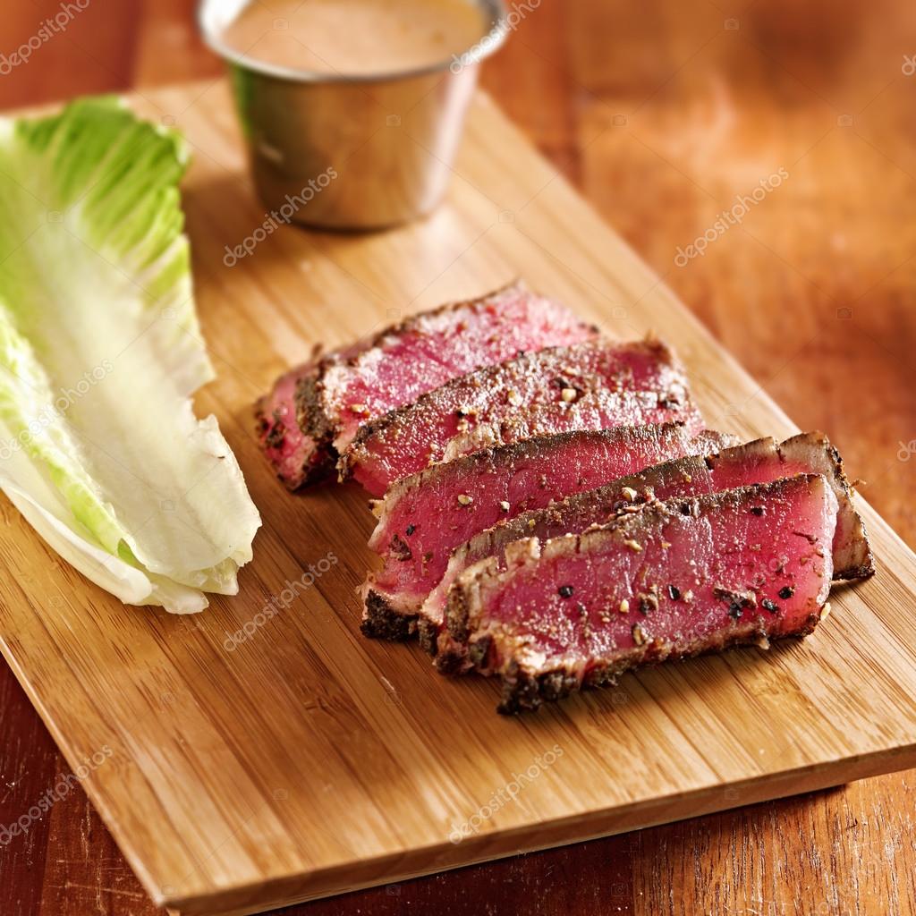 Seared ahi tuna Stock Photo by ©resnick_joshua1 33596341
