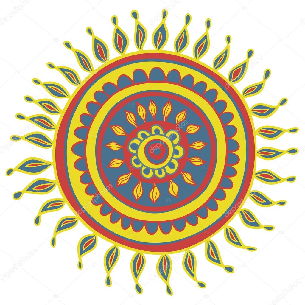 Mandala color pattern in vector Stock Vector Image by ©NikitinaOlga ...