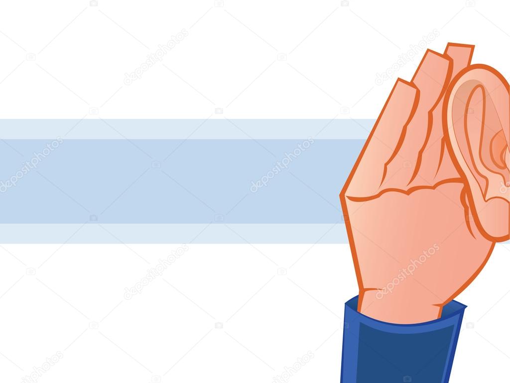 I can't hear you Stock Vector Image by ©gleighly #22756982