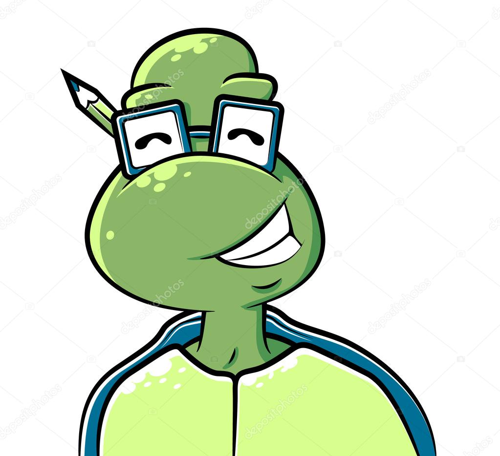 Turtle Nerd Stock Vector Image by ©gleighly #31221423