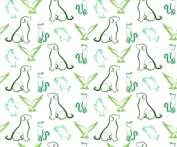 ᐈ Pet pattern stock vectors, Royalty Free pet pattern illustrations ...