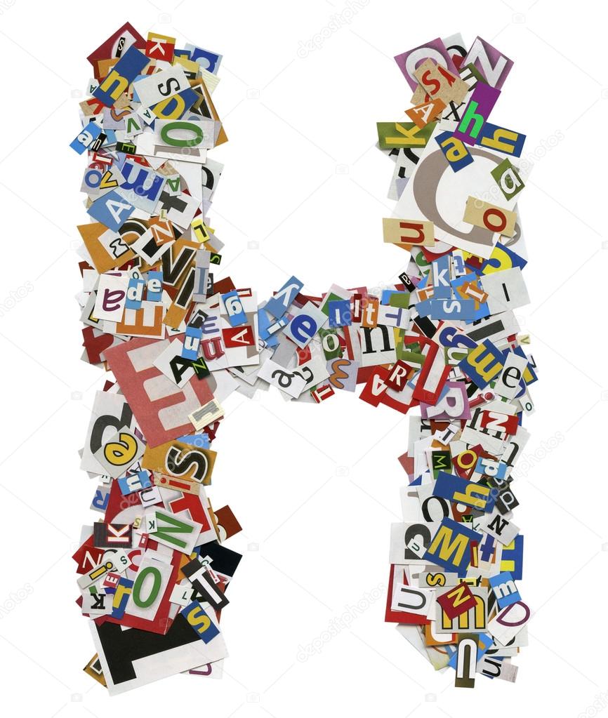 Collage made of newspaper clipping, ABC — Stock Photo © natalt #24964423