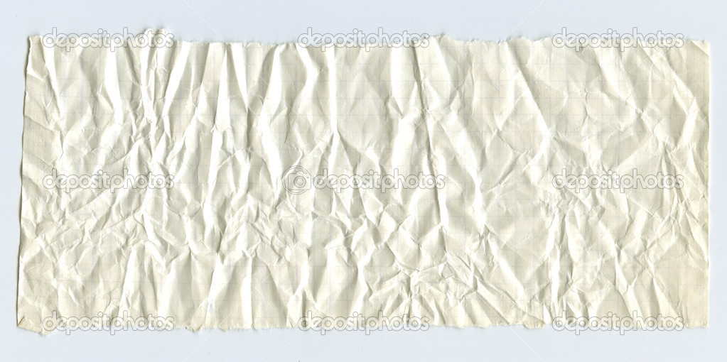 Crumpled squared paper sheet Stock Photo by ©natalt 30645989