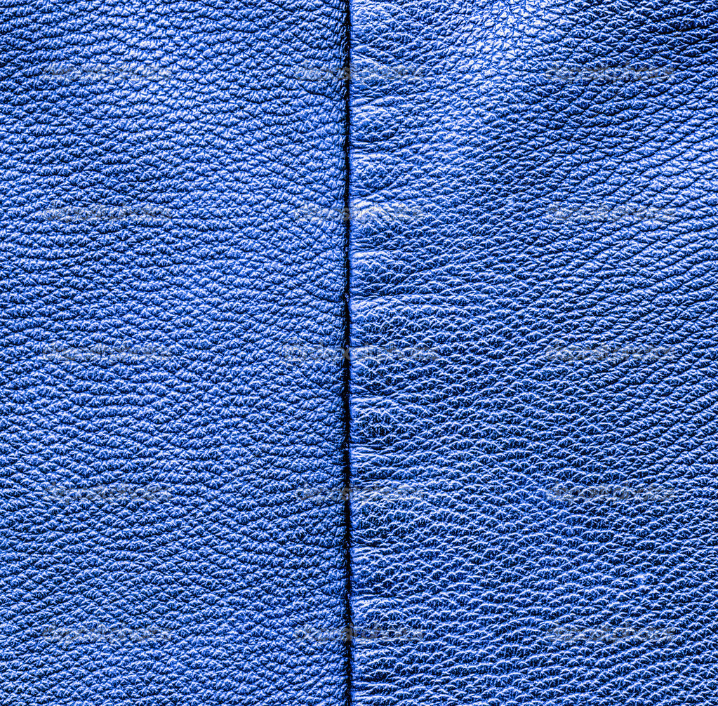 Blue leather texture closeup,stitch — Stock Photo © natalt #45668867