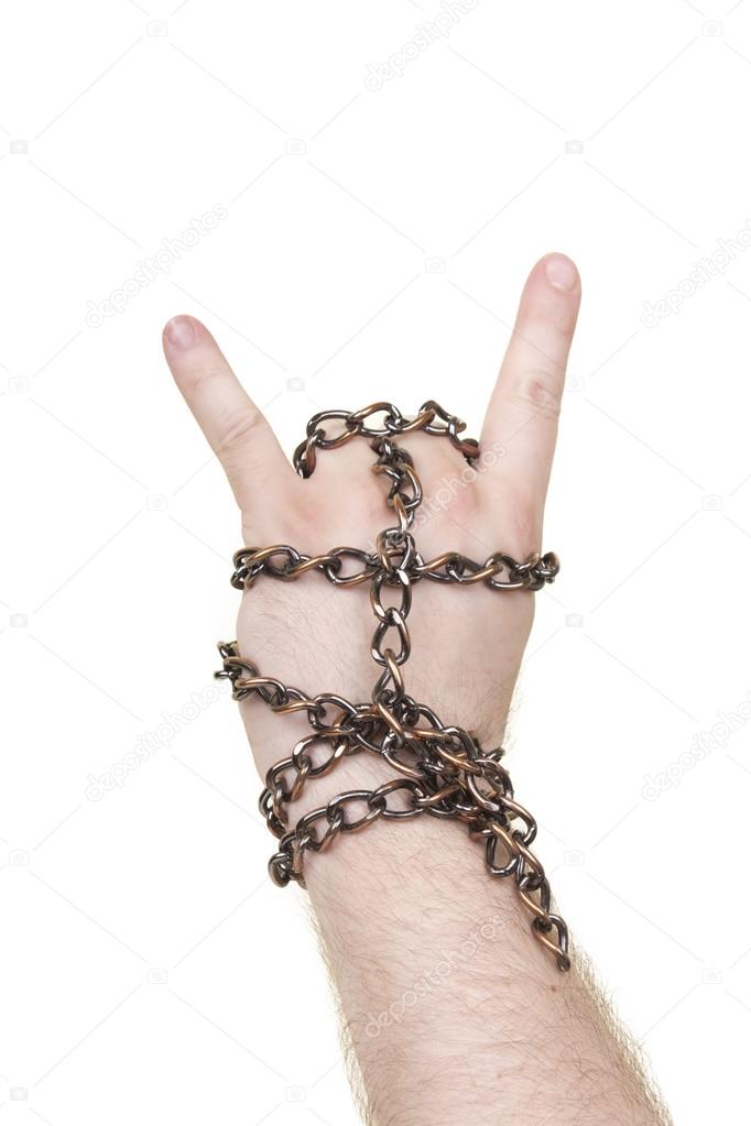 Hand With Chain Stock Photo by ©natalt 47384453