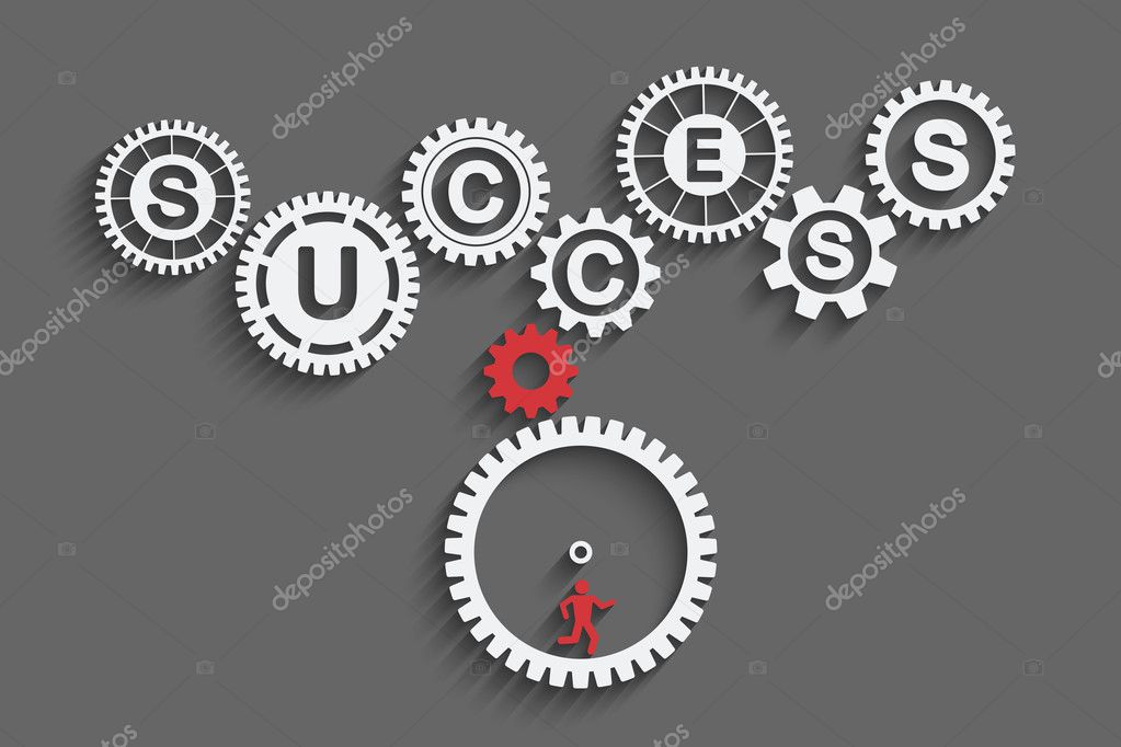 Work to success Stock Vector Image by ©dr911 #43108999