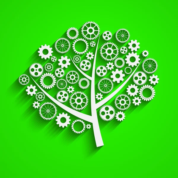 Tree of gears Vector Art Stock Images | Depositphotos