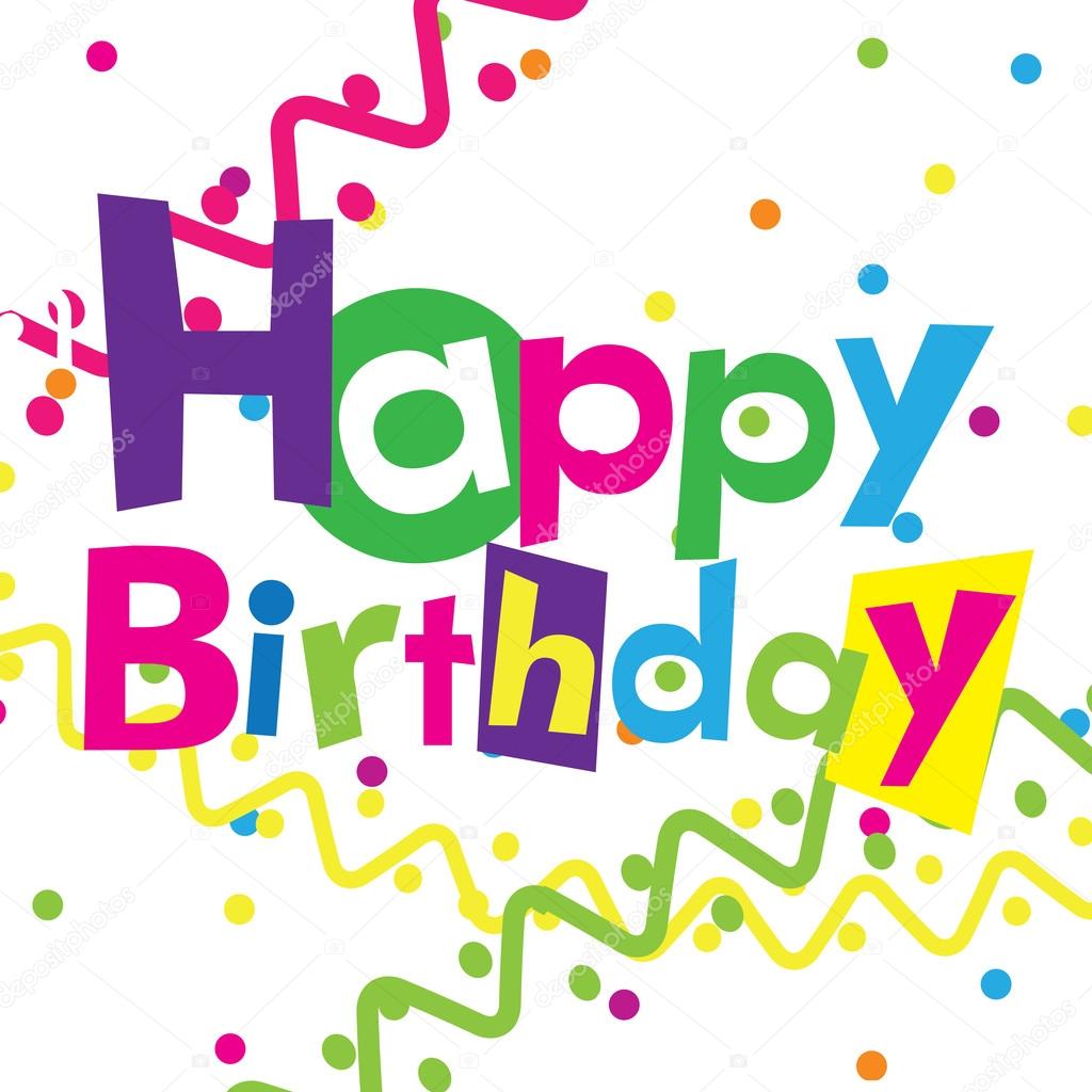 Vector feliz cumpleaños Vector de stock por ©Korobovaok 18340259