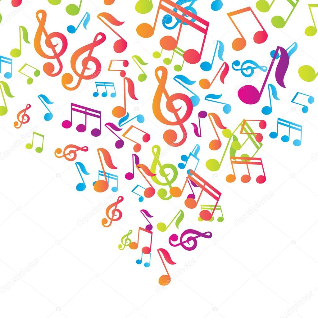 Vector musical notes vector background Stock Vector Image by ...