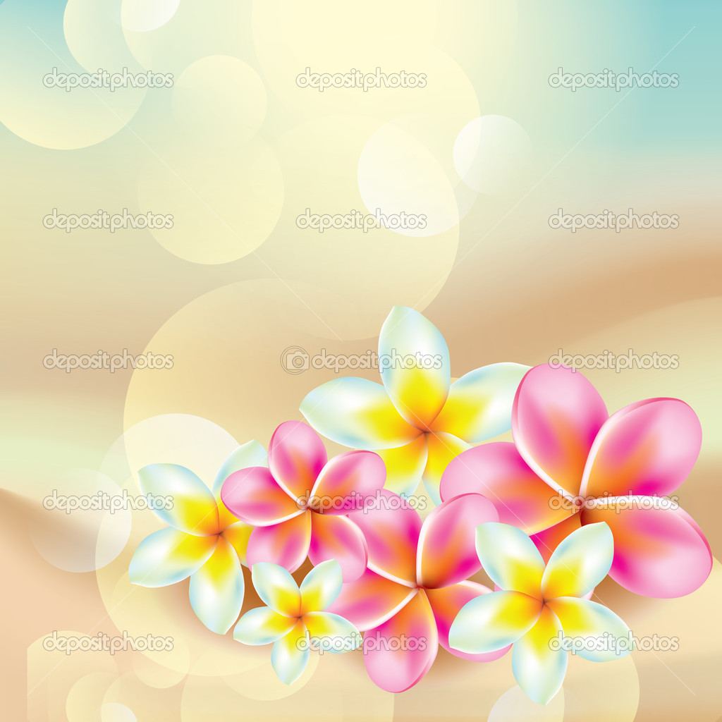 Vector background with flowers Stock Vector by ©Korobovaok 19944269
