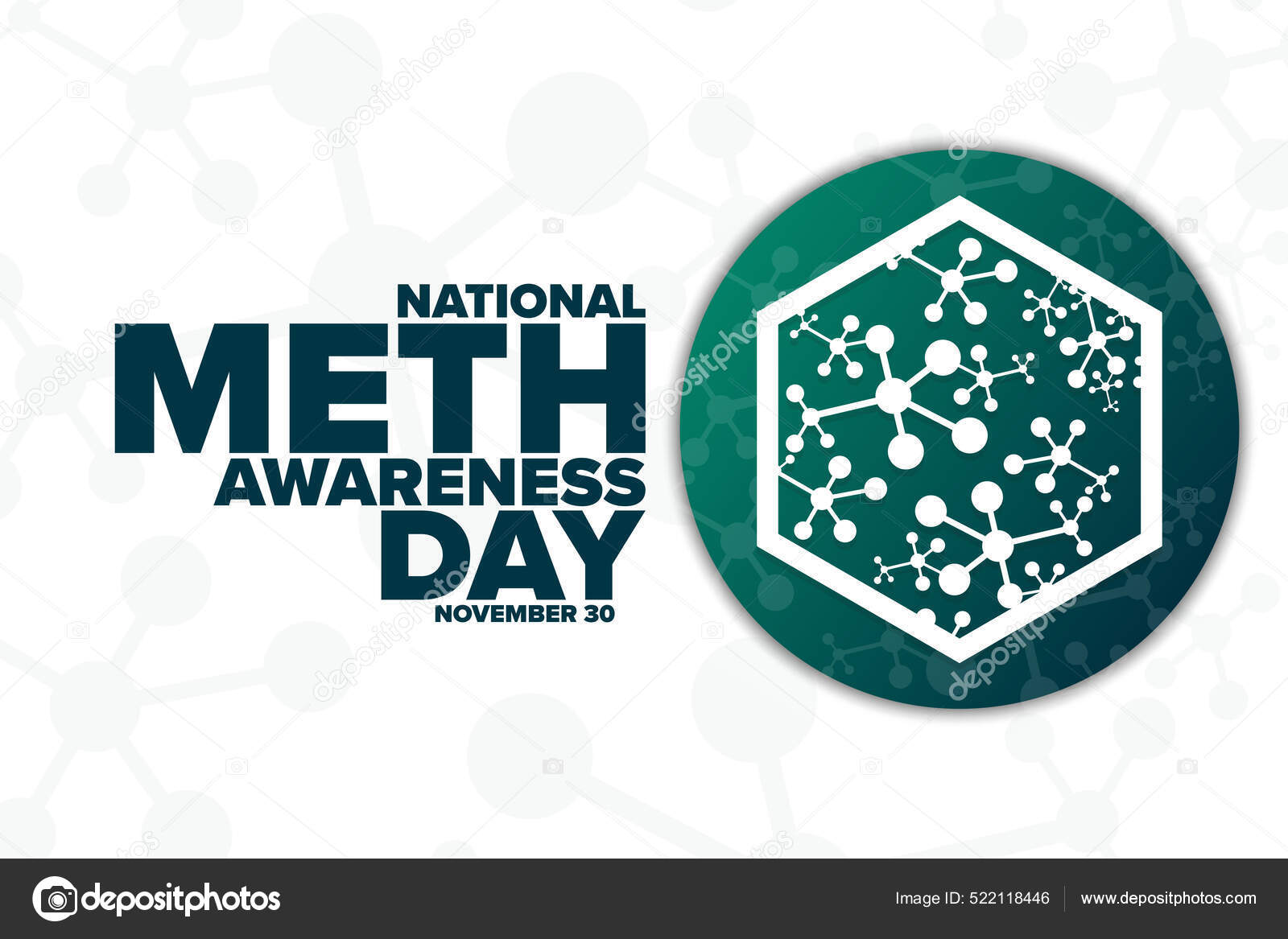 National Meth Awareness Day November Holiday Concept Template ...