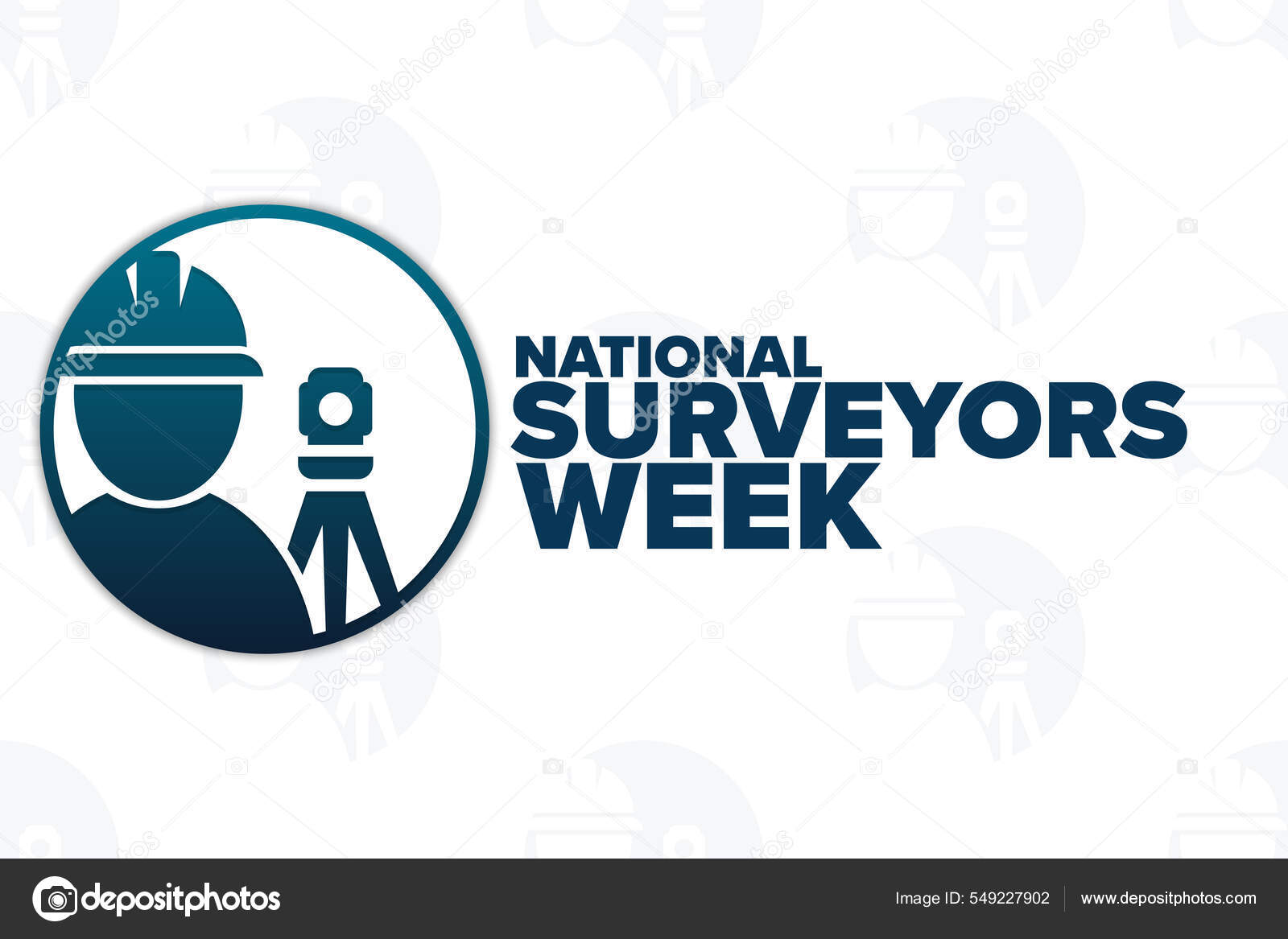 National Surveyors Week. Holiday concept. Template for background, banner, card, poster with ...