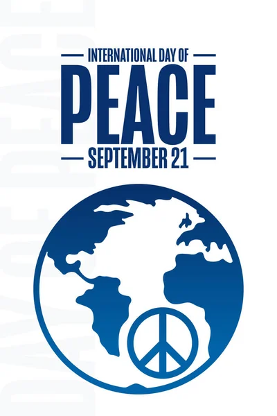 August International Peace Month Holiday Concept Template Background ...