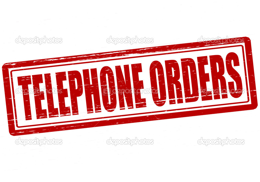 Telephone orders — Stock Vector © carmenbobo #47295533