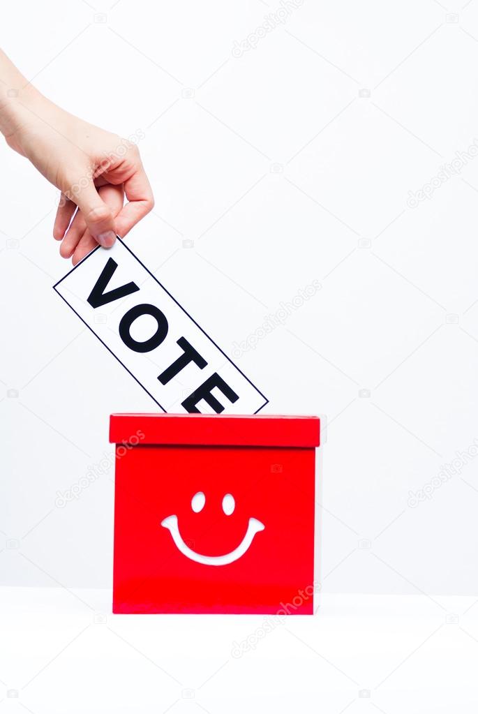 Vote concept with red ballot box — Stock Photo © lusia83 #13631041