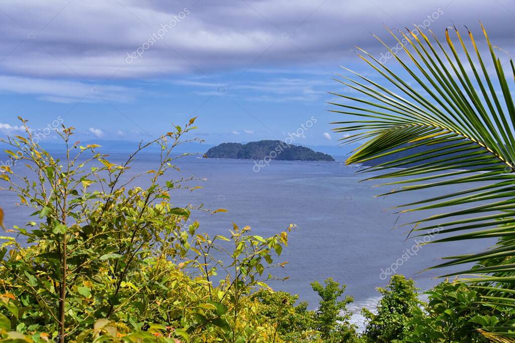 Playa de Jaco, océano, ciudad y vistas, Costa Rica desde El Miro Ruinas ...
