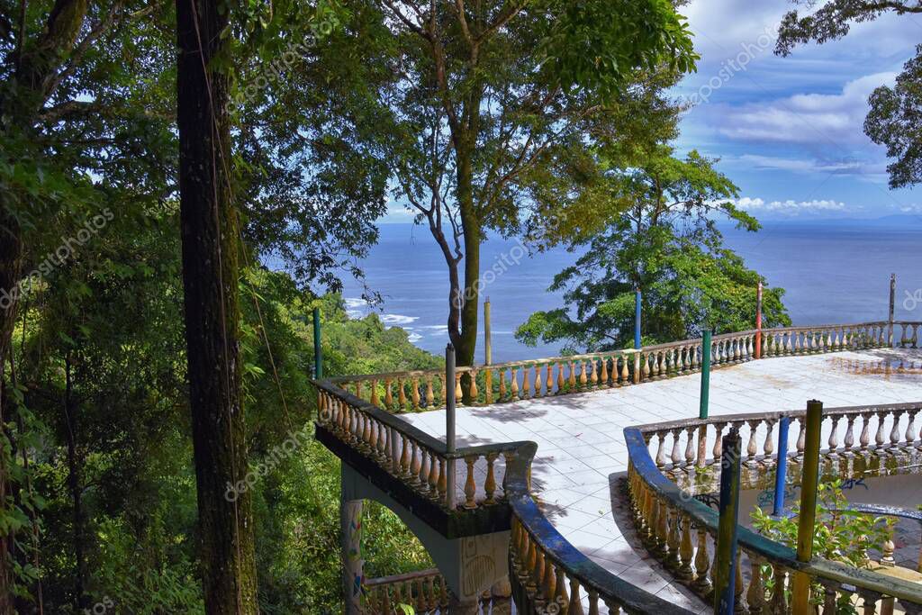 Playa de Jaco, océano, ciudad y vistas, Costa Rica desde El Miro Ruinas ...