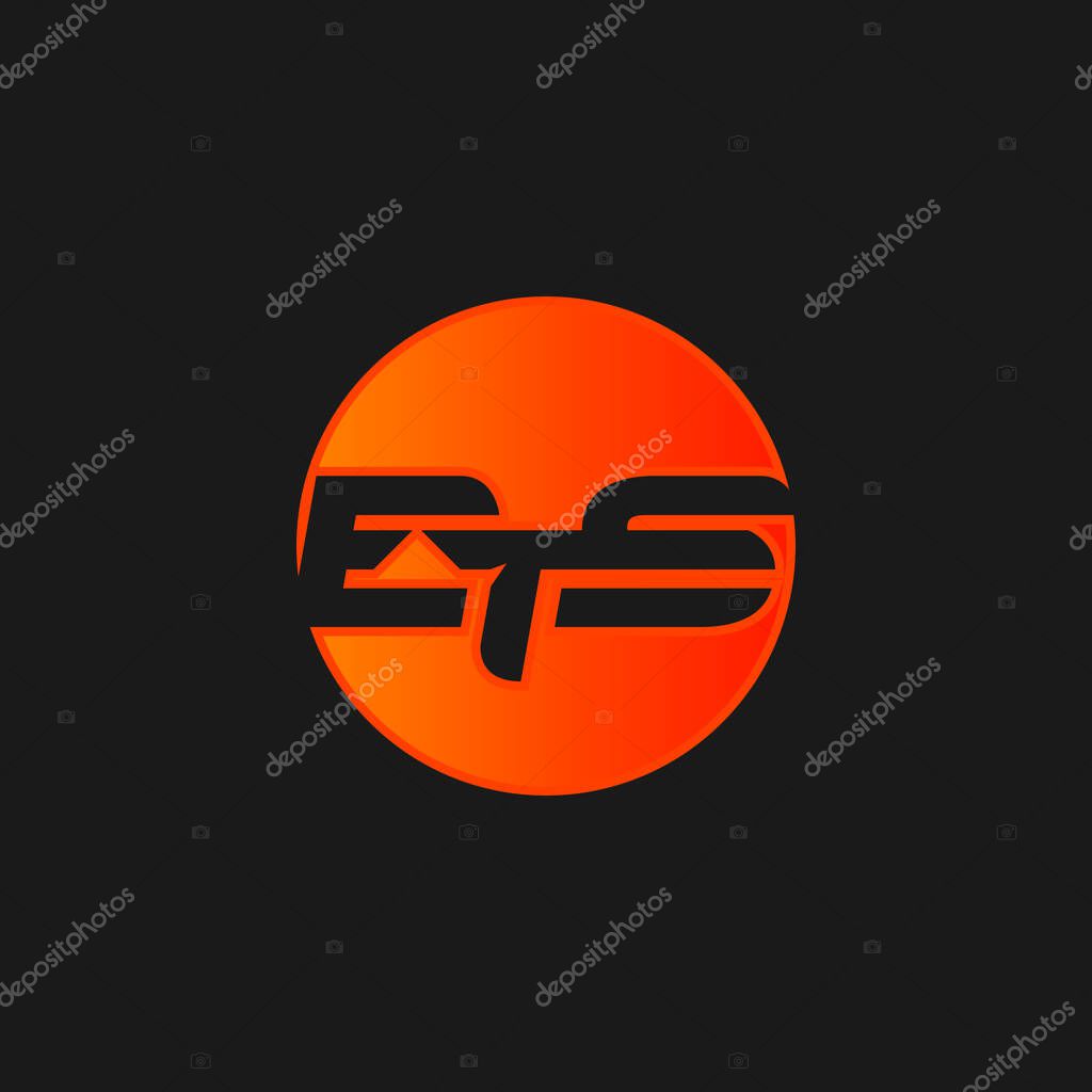 Logo de las iniciales de ETS, logotipo de las iniciales del nombre ...