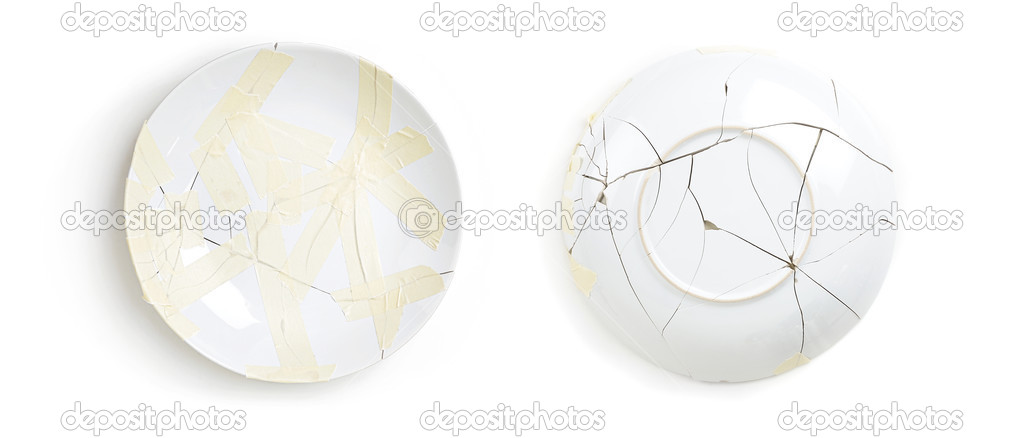 Broken plate — Stock Photo © norgallery #34424843