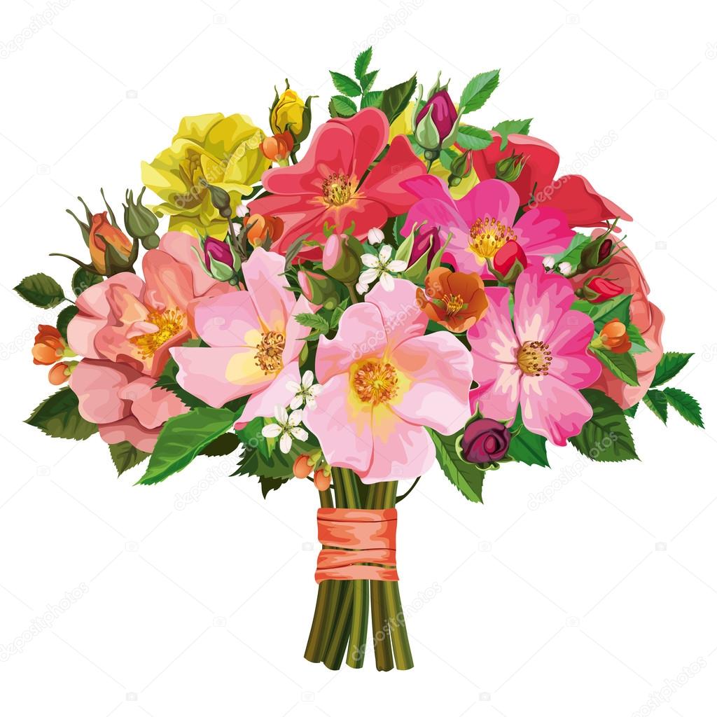 Bouquet De Roses Rouges Et Illustration Vectorielle Vecteur, 41% OFF