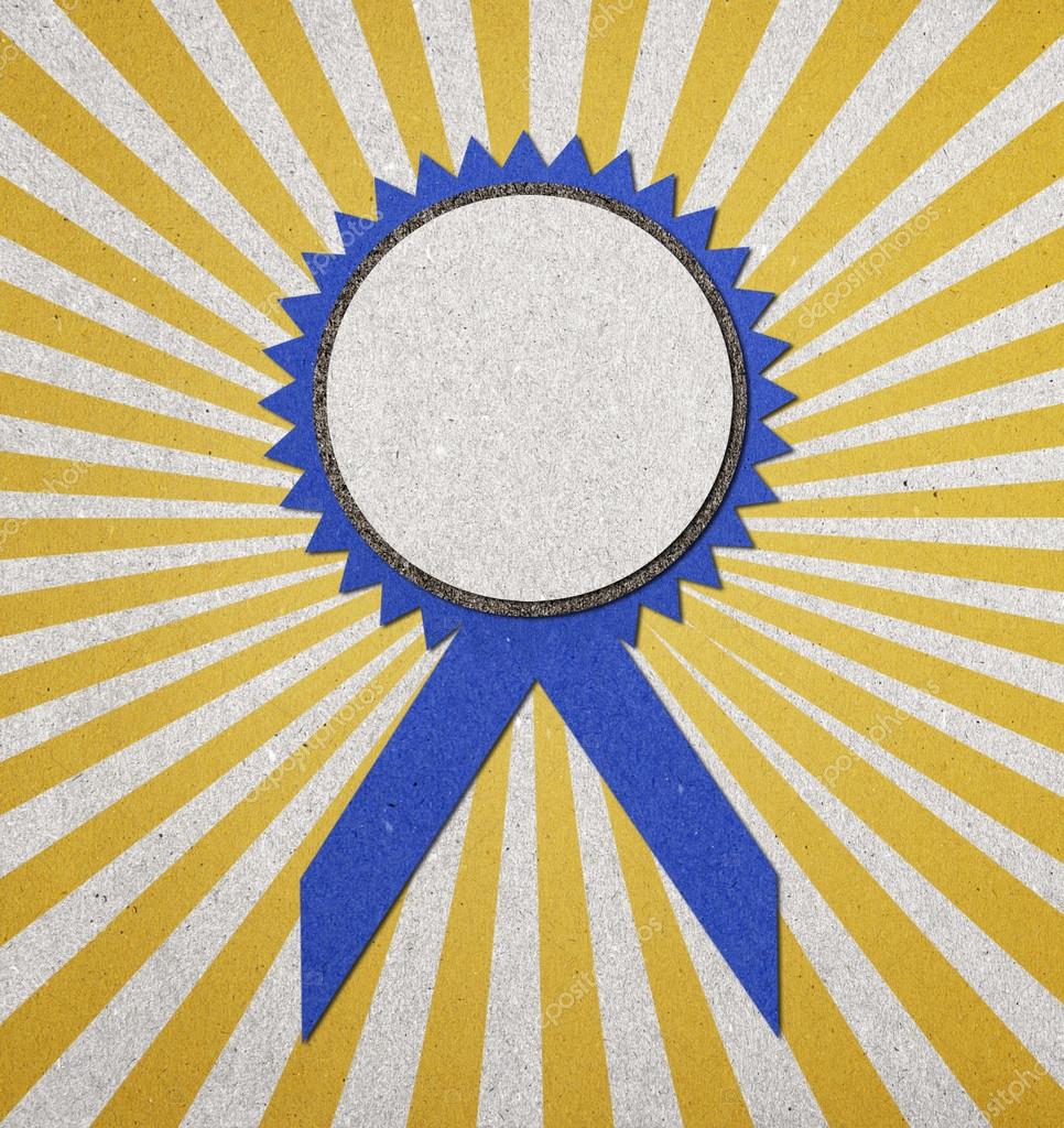 premio en blanco azul con rayo de luz, crear a partir de artesanía de ...