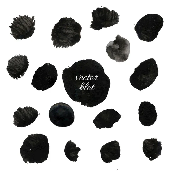 Black Blobs Set Vector Illustratio Stock Vector Image by ©sammep #191452600