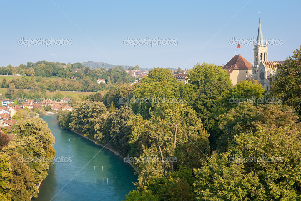 Aar river in Bern — Stock Photo © SergiyN #15609977