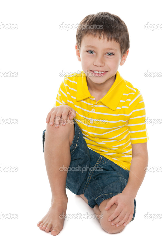 Little boy in the yellow shirt Stock Photo by ©SergiyN 43728201
