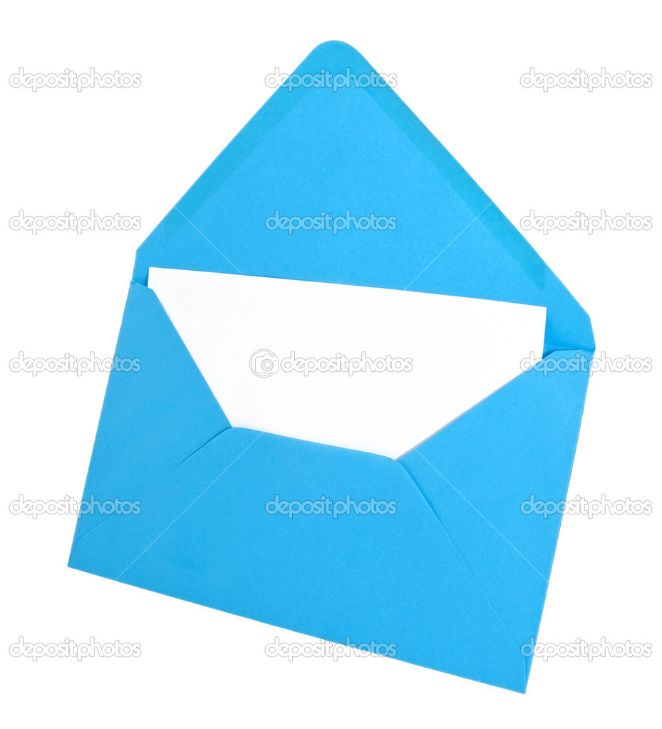 Blue envelope — Stock Photo © mexrix #12770975