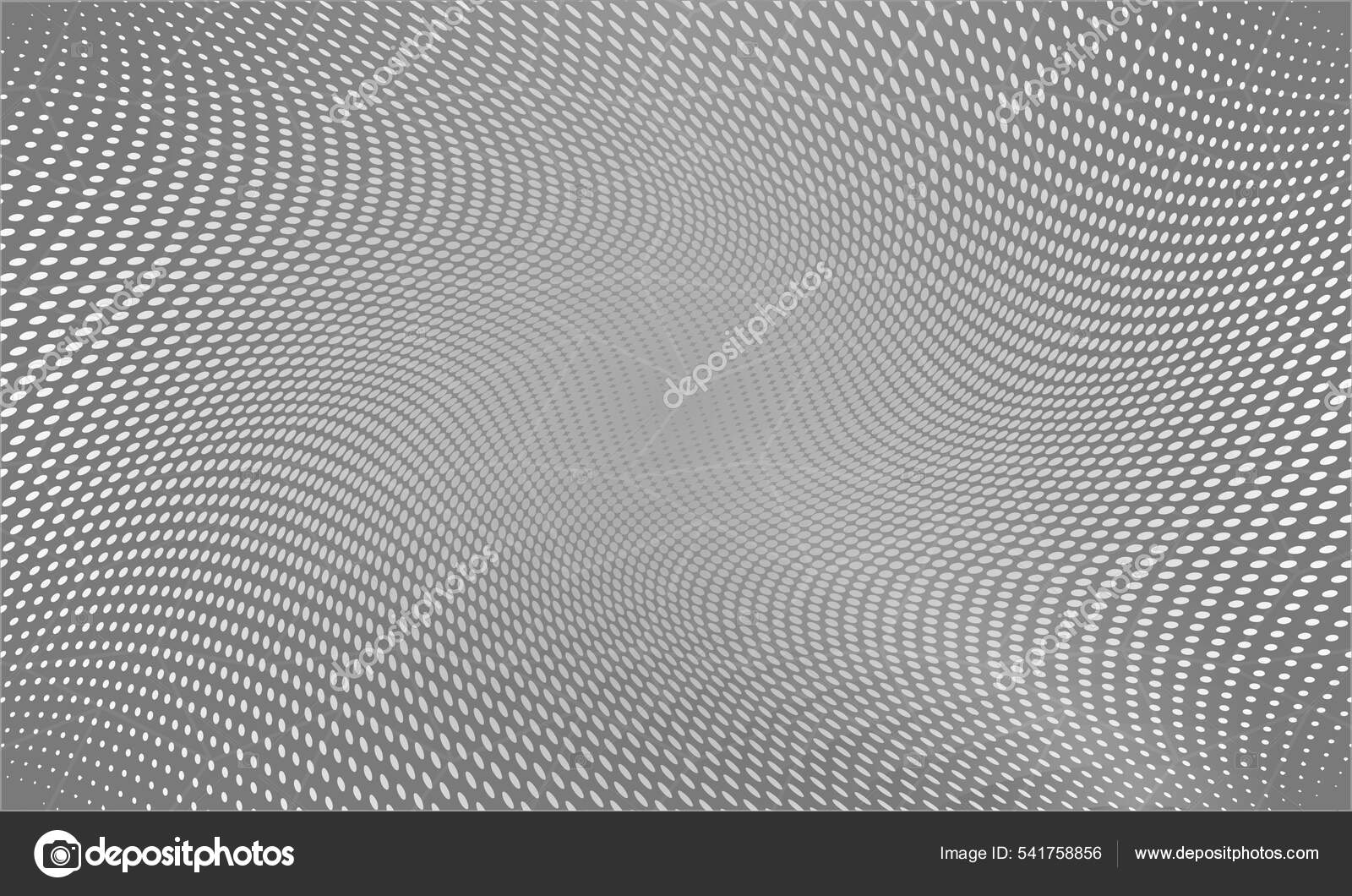 Monochrome Simple Geometric Effect Background. Black Line Halftone Wave Design. Grey Motion ...