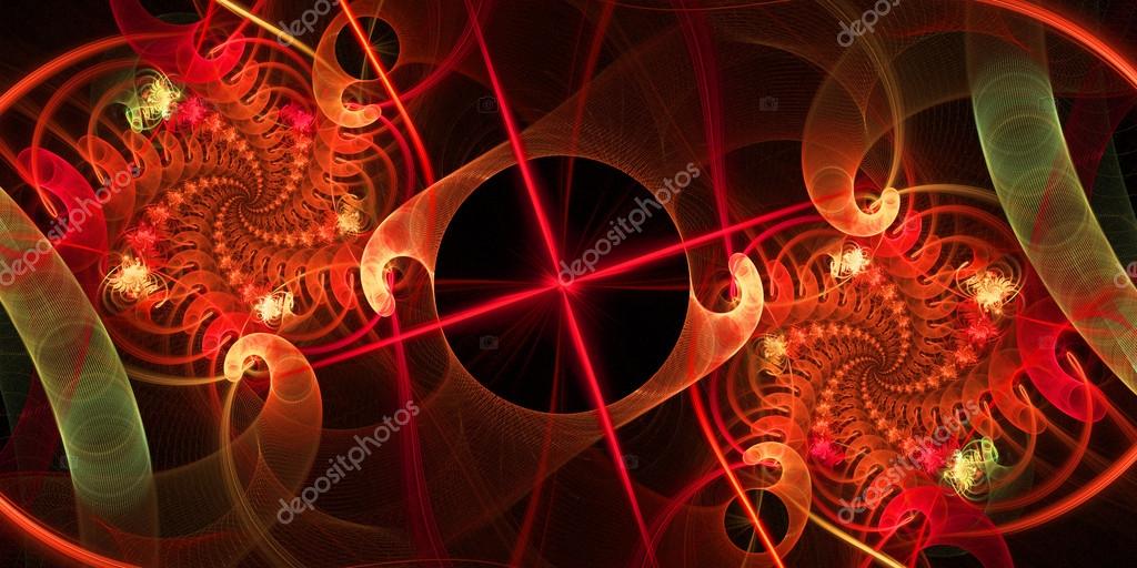 Symmetric pattern from a grid and bunches of spirals. ⬇ Stock Photo ...