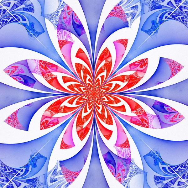 Fabulous symmetrical flower pattern. Computer generated graphics ...
