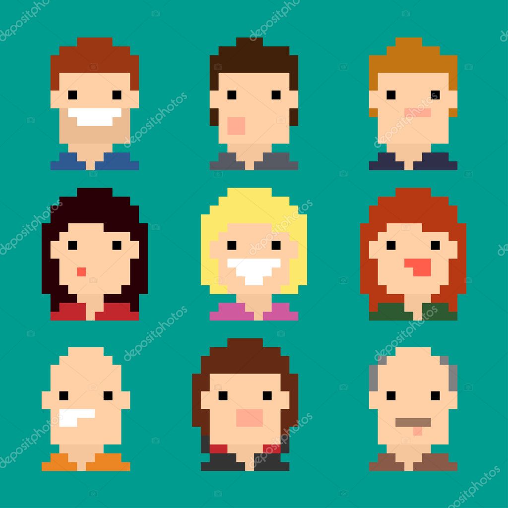 Pixelflächen Stock-Vektorbild von ©chuckchee 30854357