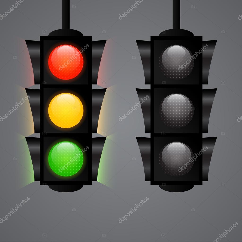 Traffic Light Stock Vector Image by ©chuckchee #37433869