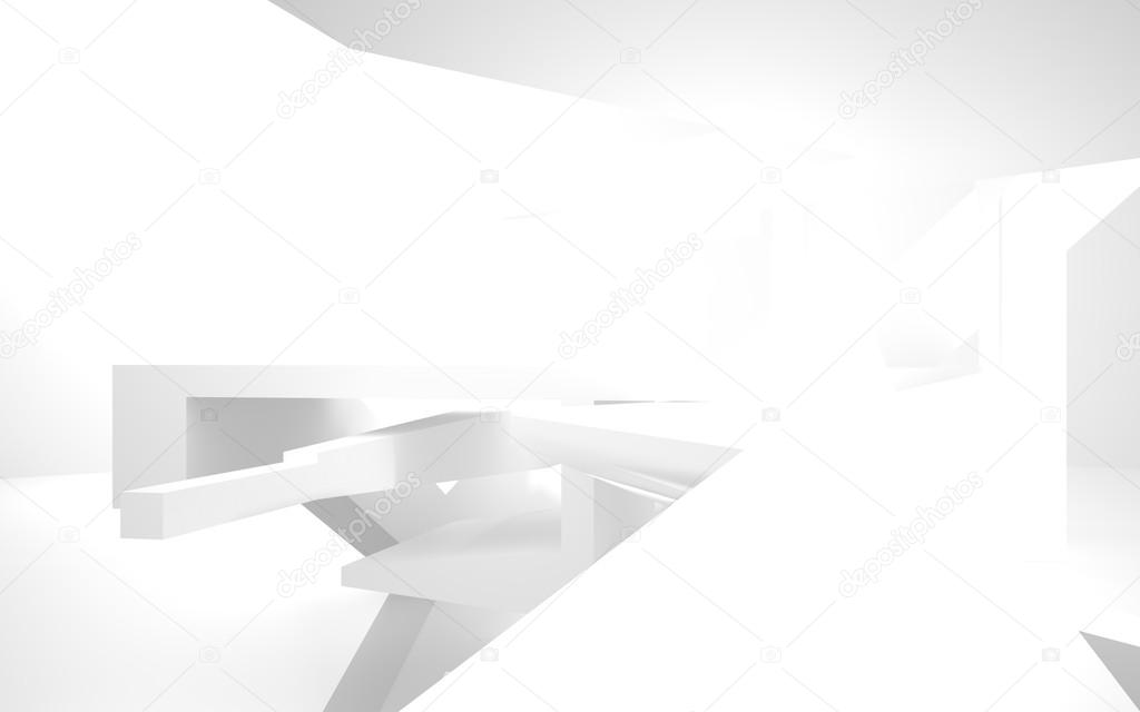 Abstract Architecture. abstract white building on a white background ...
