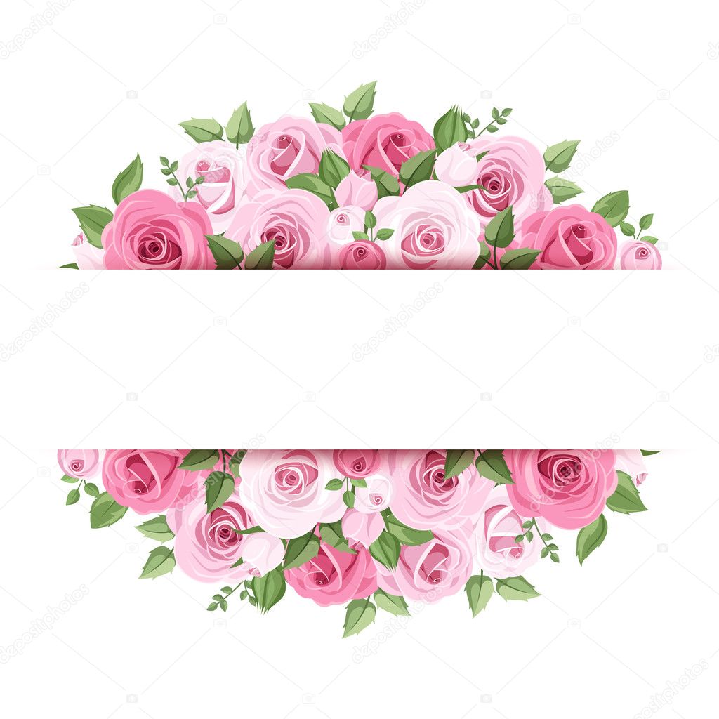 Vector: rosas | fondo con rosas. Vector eps-10 — Vector de stock ...