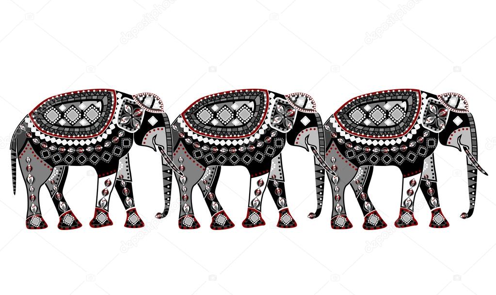Elephant pattern Stock Vector by ©Yuliyakonyayeva 32135051