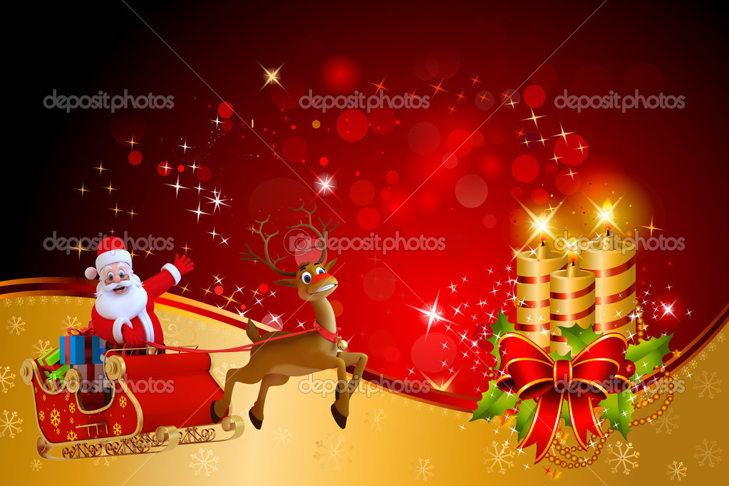 Santa claus with red color background Stock Photo by ©pixdesign123 13700315