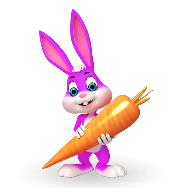 Easter bunny with carrot cartoon Stock Photos, Royalty Free Easter ...