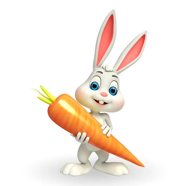 Easter bunny with carrot cartoon Stock Photos, Royalty Free Easter ...
