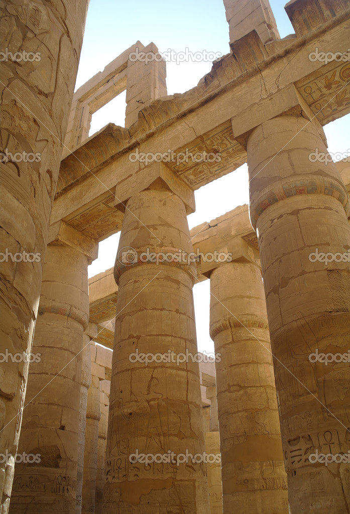 Great Hypostyle Hall at the Temples of Karnak (ancient Thebes) (en ...