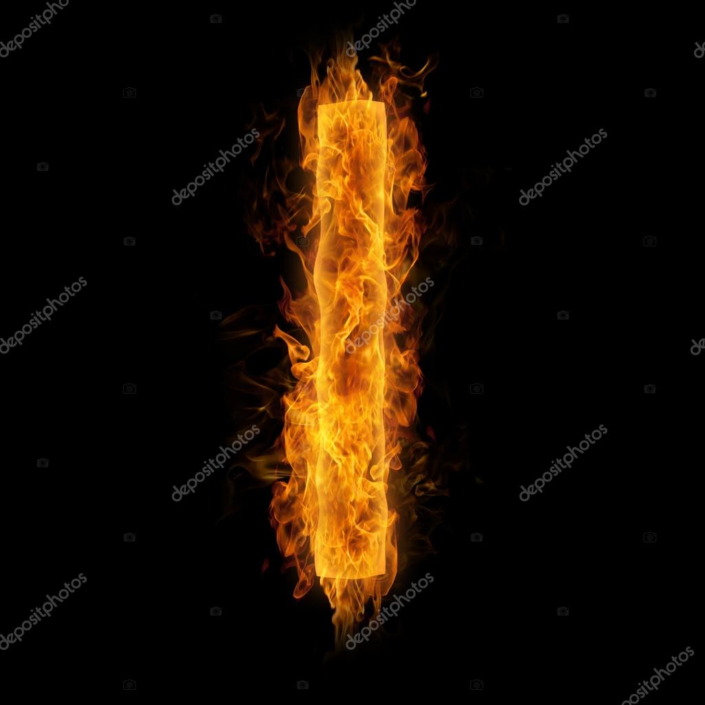 Flaming Letter I Stock Photo by ©Melpomene 21913113