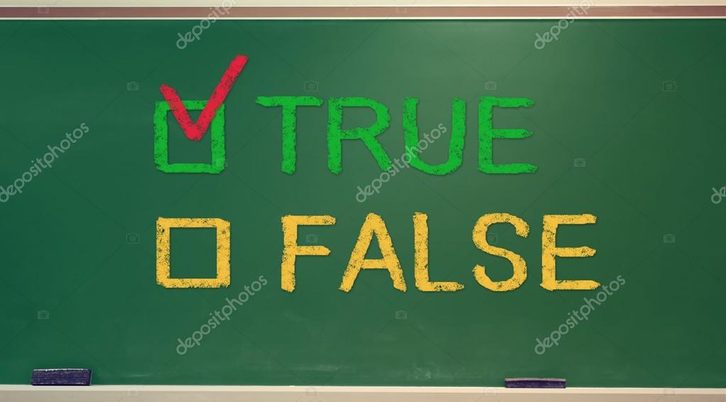 Casilla de verificación VERDADERO o FALSO en pizarra 2023