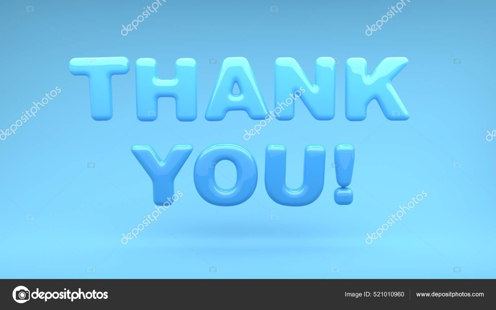 Thank you message - 3D render illustration — Stock Photo © Melpomene ...