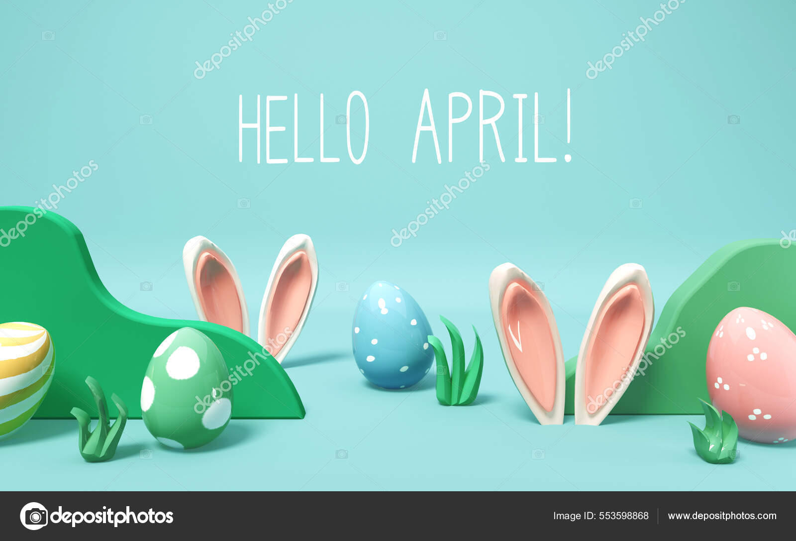 April Easter Background