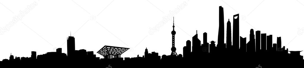 Shanghai Vector Skyline — Stock Vector © tangducminh #27644625 Shanghai Vector Skyline — Stock Vector © tangducminh #27644625