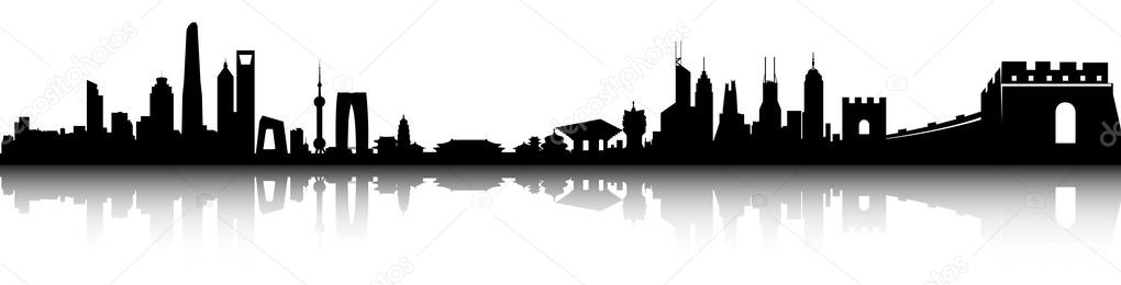 China skyline Stock Vectors, Royalty Free China skyline Illustrations ...