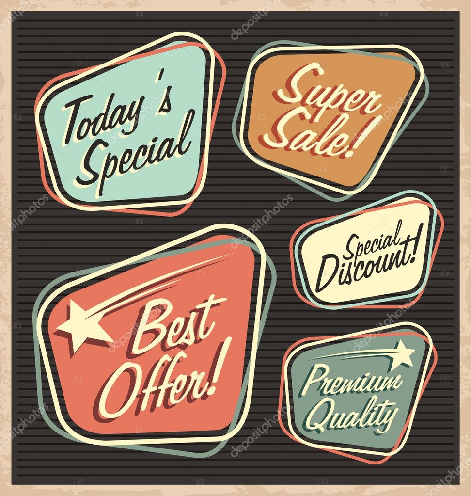 Set of retro design elements — Stock Vector © lukeruk #29276417 Set of retro design elements — Stock Vector © lukeruk #29276417