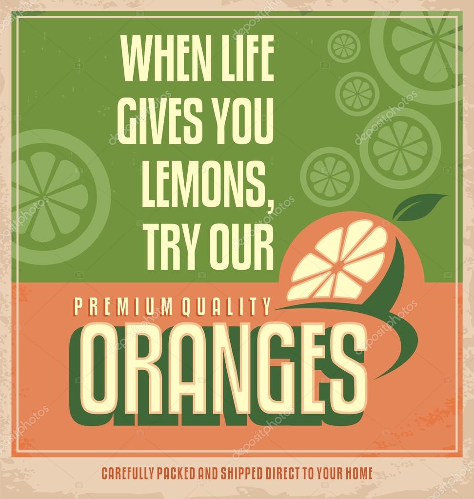Orange retro creative poster design concept ⬇ Vector Image by © lukeruk ...